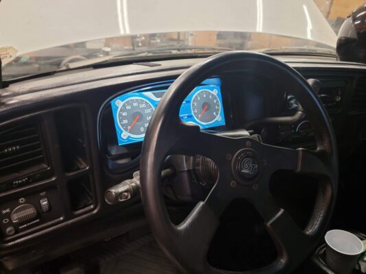 99-06 Aluminum Cluster Bezel Holley EFI 12.3" Pro Dash - Atomic Fabrication