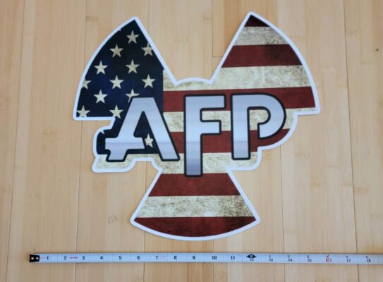 Large AFP Flag Decal - Atomic Fabrication