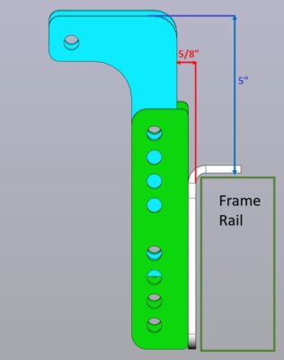 99-06 Weld-On Upper Shock Brackets - Atomic Fabrication